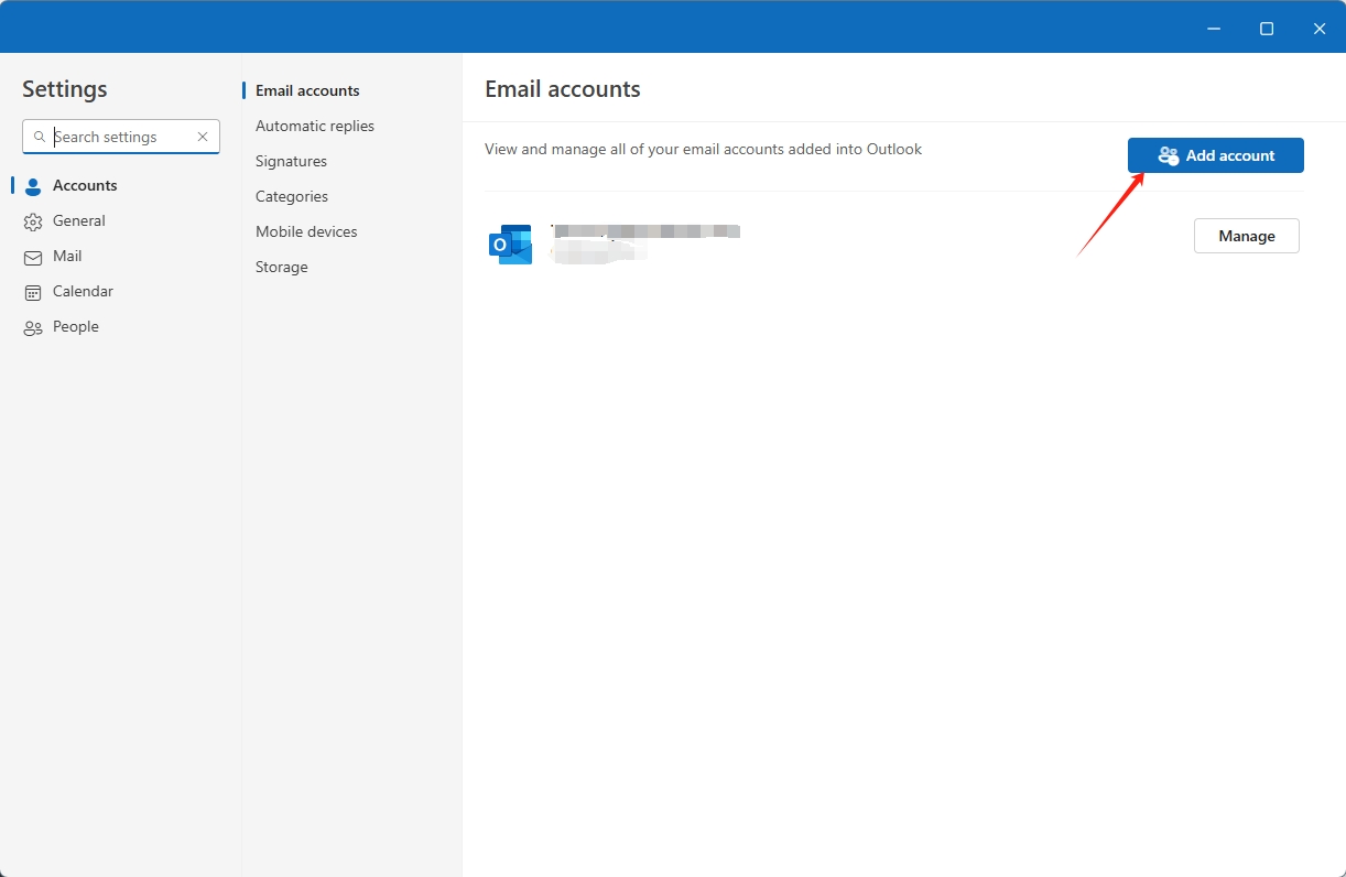 How to configure an email account in Outlook (new) - myASP.NET