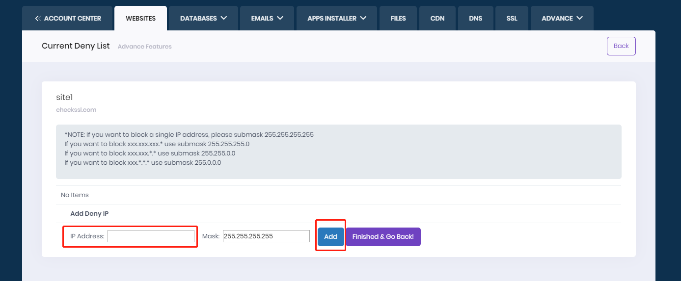 How to block IP from accessing your site - myASP.NET