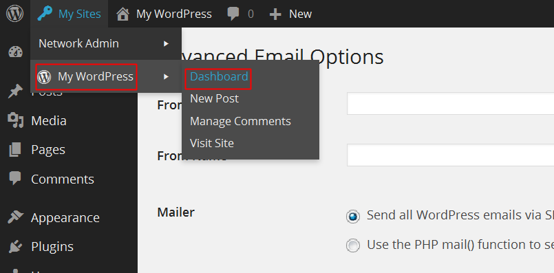 How To Configure Smtp Authentication In Multiplewordpress Site To Send