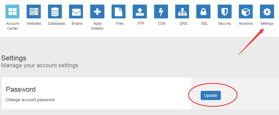 How to change control panel's password? - myASP.NET