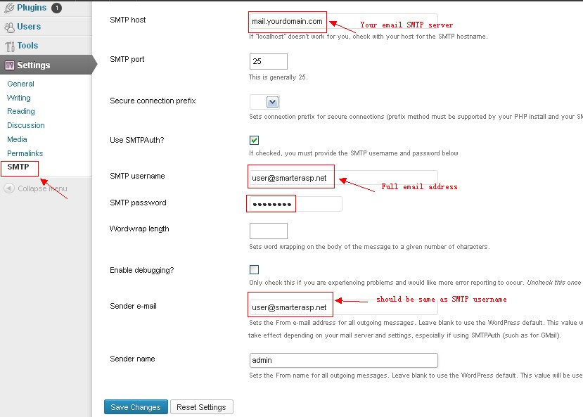 Send Email With ‘easy Wp Smtp And ‘contact Form 7 Plugins