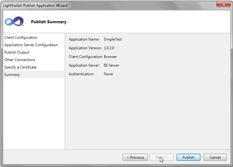 Deploying A Lightswitch Application To Your Hosting Account 