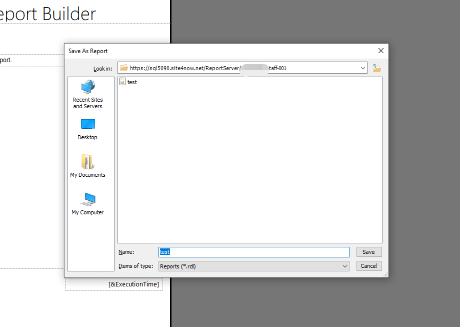How to publish reports with Report Builder - myASP.NET