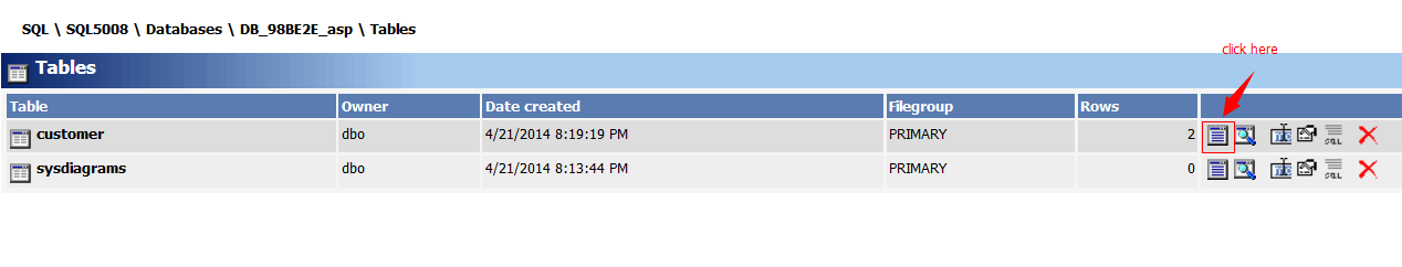 How Could I Add Rowsrecords To The Tables Through Webbase Ms Sql Server Manager